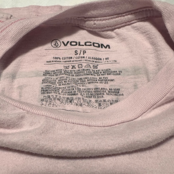 Volcom | Shirts | Volcom Stone Authentic Usa Short Sleeve Pink Tshirt ...